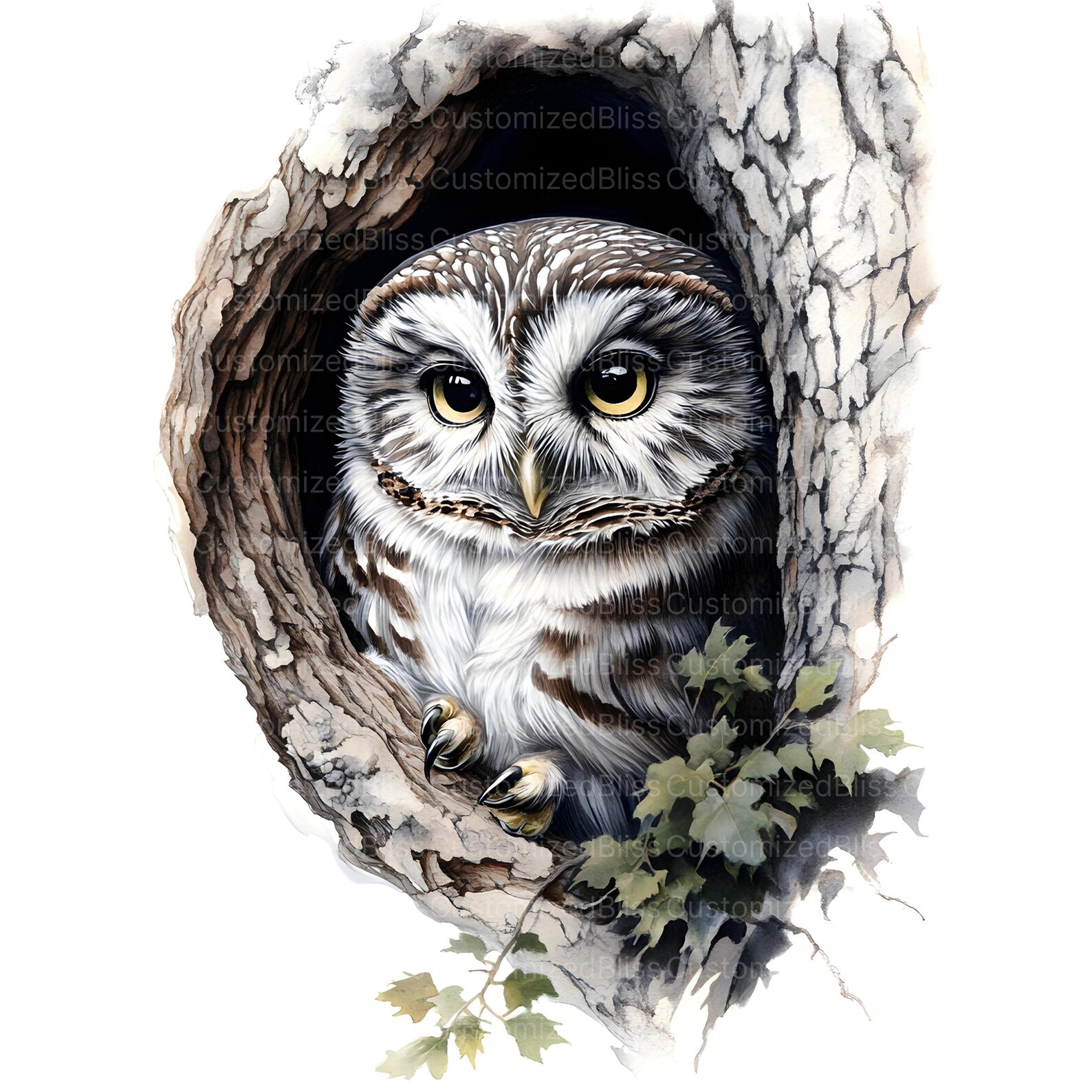 20 Elegant Owl Clipart, Majestic Owl Clipart Bundle, Wildlife Clipart ...
