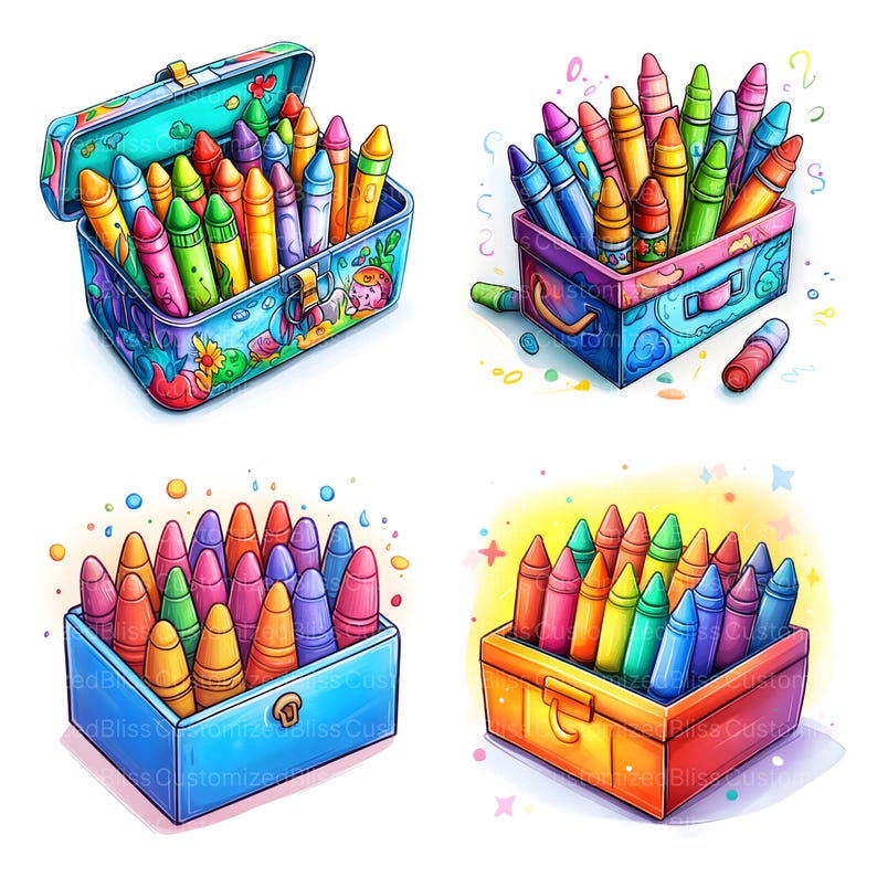 15 Crayon Box Clipart, Crayon Clipart, Colorful Clipart, School Clipart ...