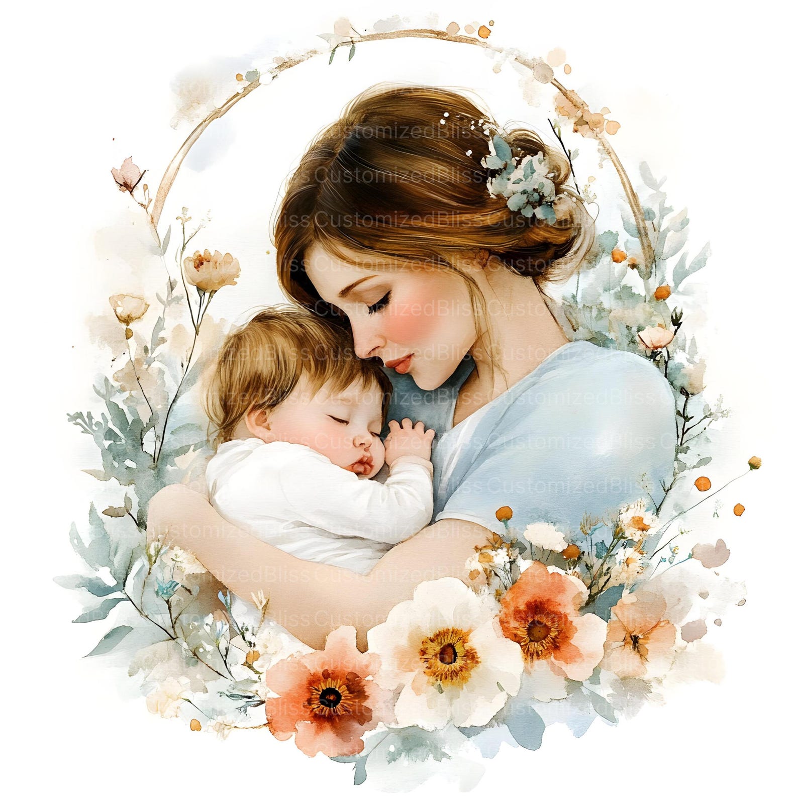 10 Mom and Baby Clipart, Mother's Day Clipart, Mom Clipart, High ...