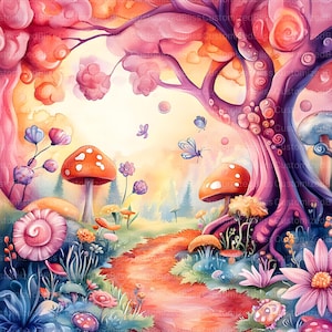 Whimsical Trees Clip Art Bundle, Forest Clipart, 20 High Quality Jpgs ...