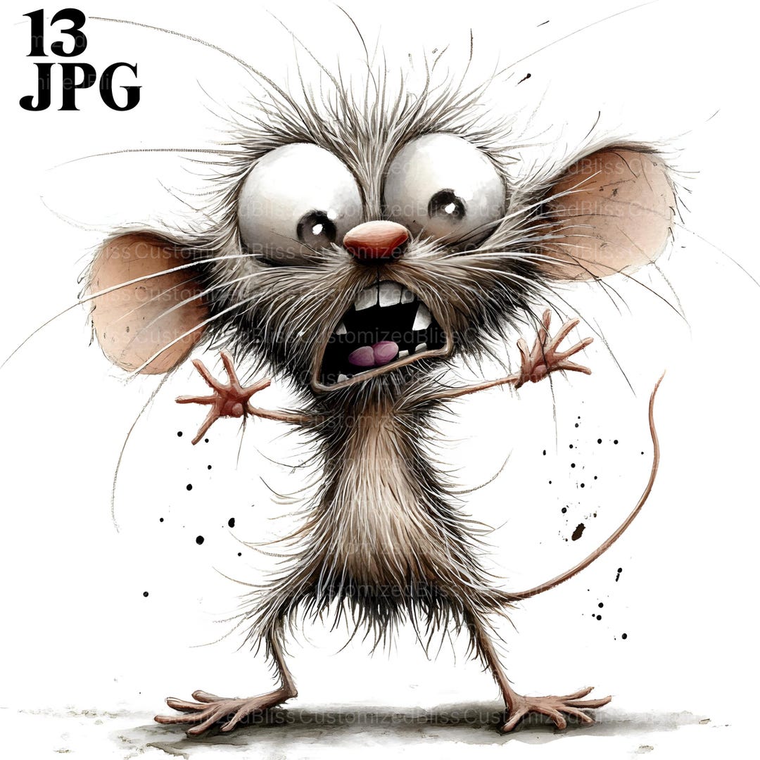 13 Funny Mouse Clipart, Goofy Cartoon Mouse, Crazy Mouse, Mice Clipart ...