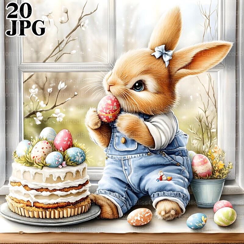 Easter Hare Decorations Etsy