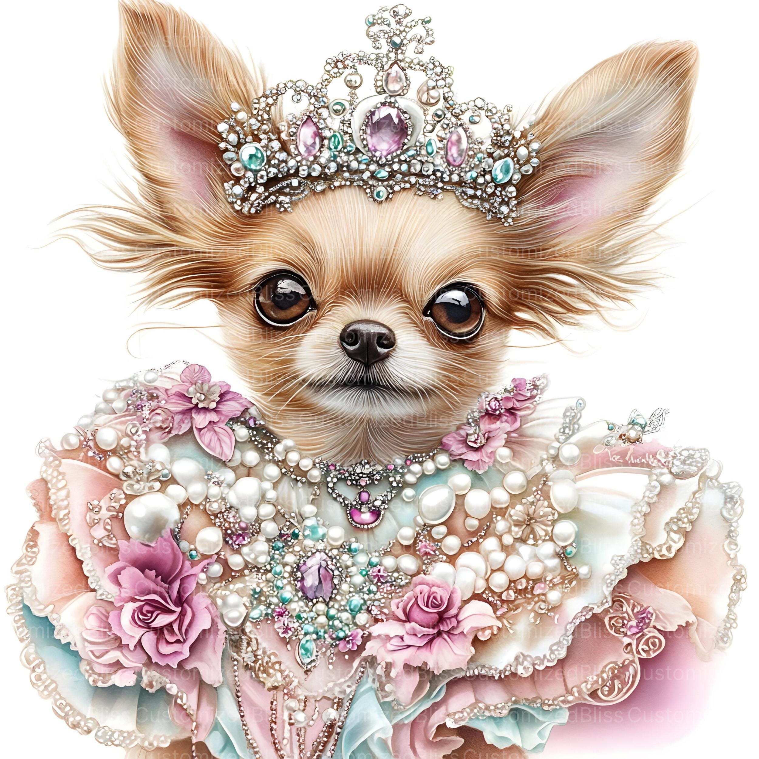 16 Chihuahua Clipart, Dog Clipart, Cute Chihuahua Princess Clipart ...