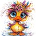 20 Frazzled Duck Clipart, Quirky Duck, Whimsical Duck, High Quality ...