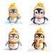 14 Cute Penguin Clipart Bundle, Cute Penguin, Baby Penguin, Holiday ...