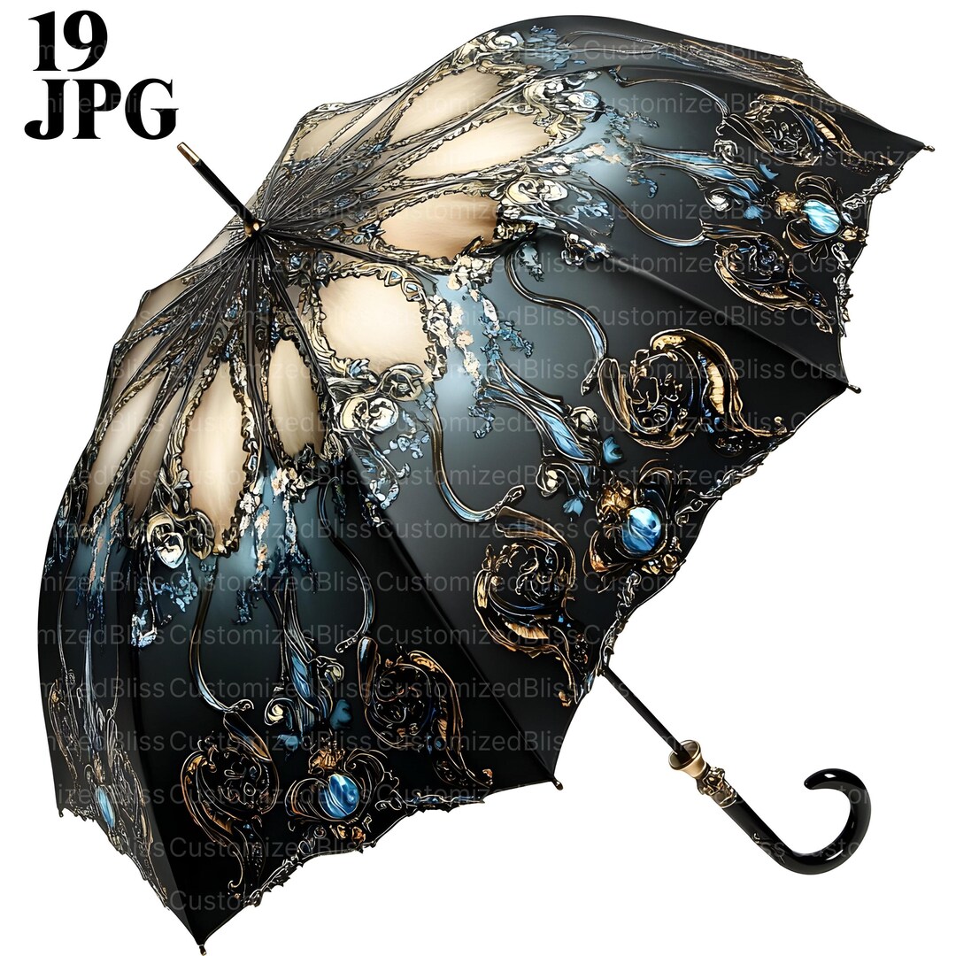 19 Gothic Umbrella Clipart, Gothic Clipart, Rainy Day, High Quality ...