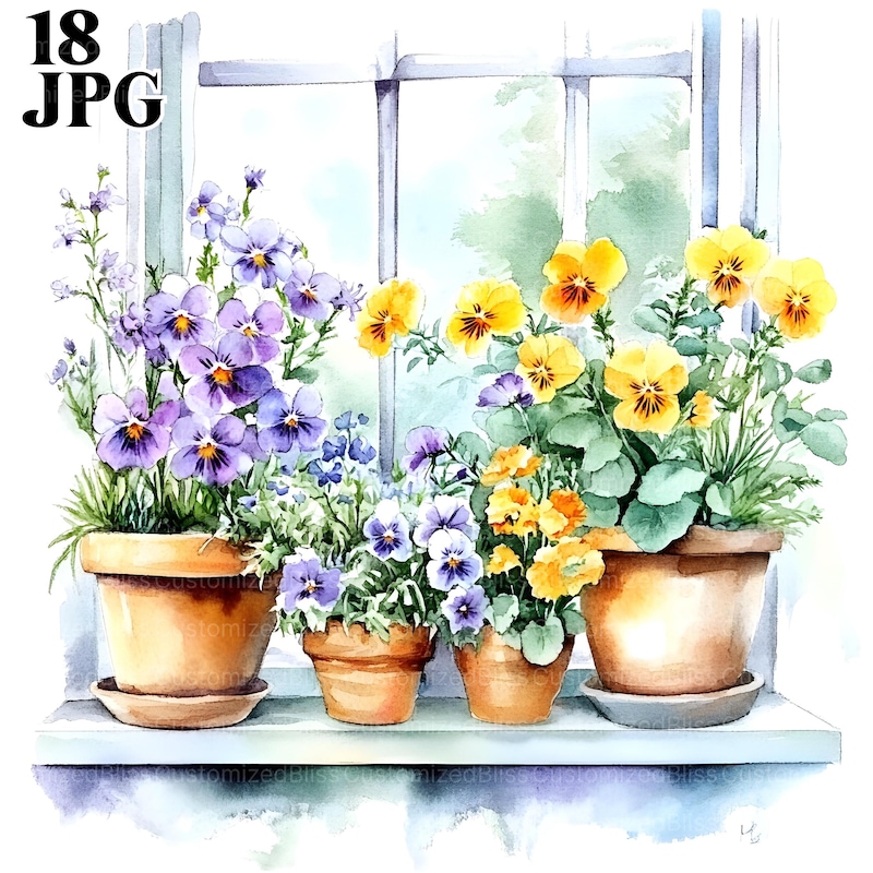Spring Window Art - Etsy