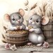 20 Cute Mice Family Clip Art, Mouse Clipart, Mice Clipart, Rodents ...