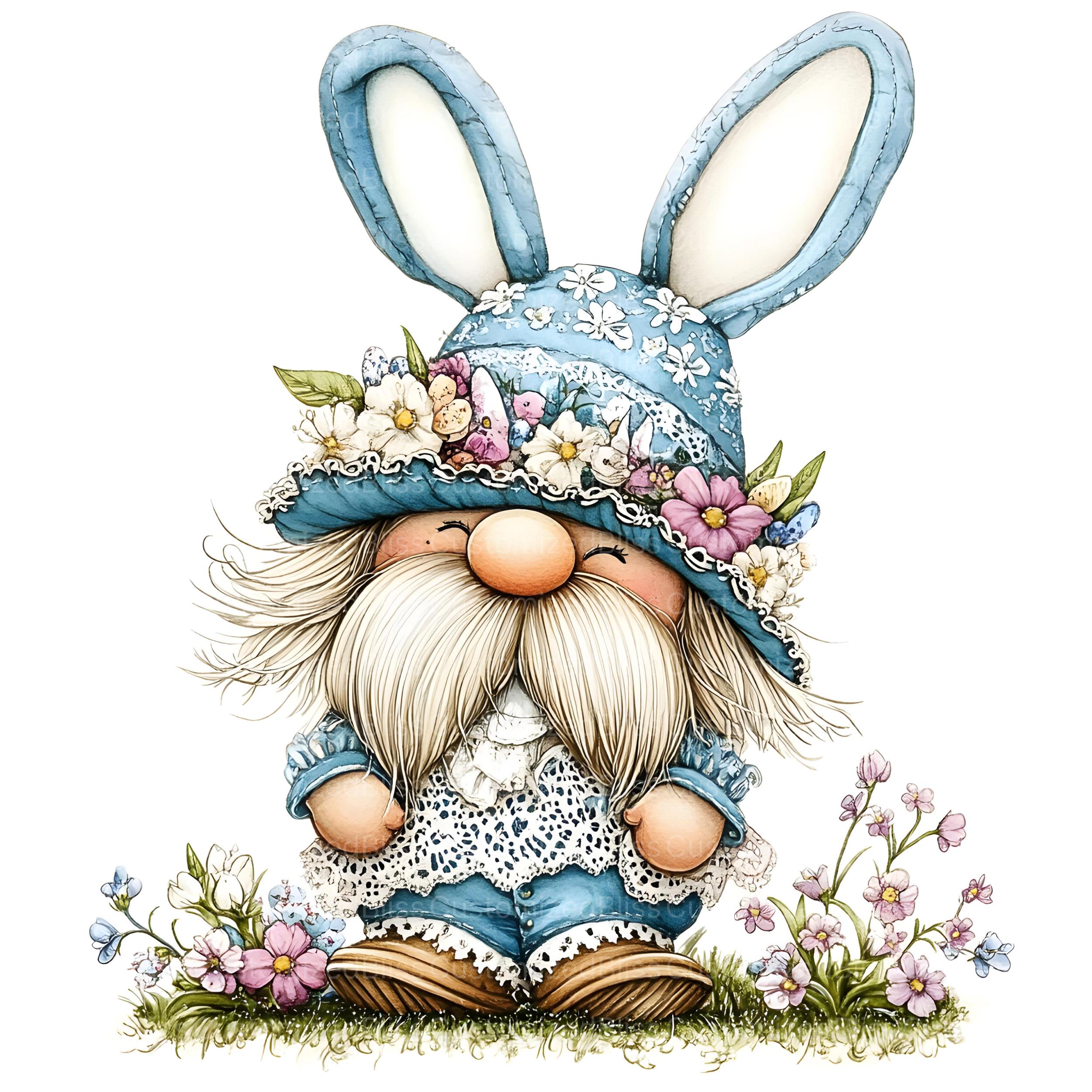 20 Easter Gnome Clipart, Easter Clipart, Easter Bunny, Easter Egg ...