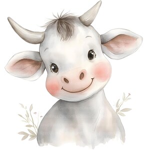 20 Cute Cow Clipart, Kawaii Cow, Calf Clipart, High Quality Jpgs ...