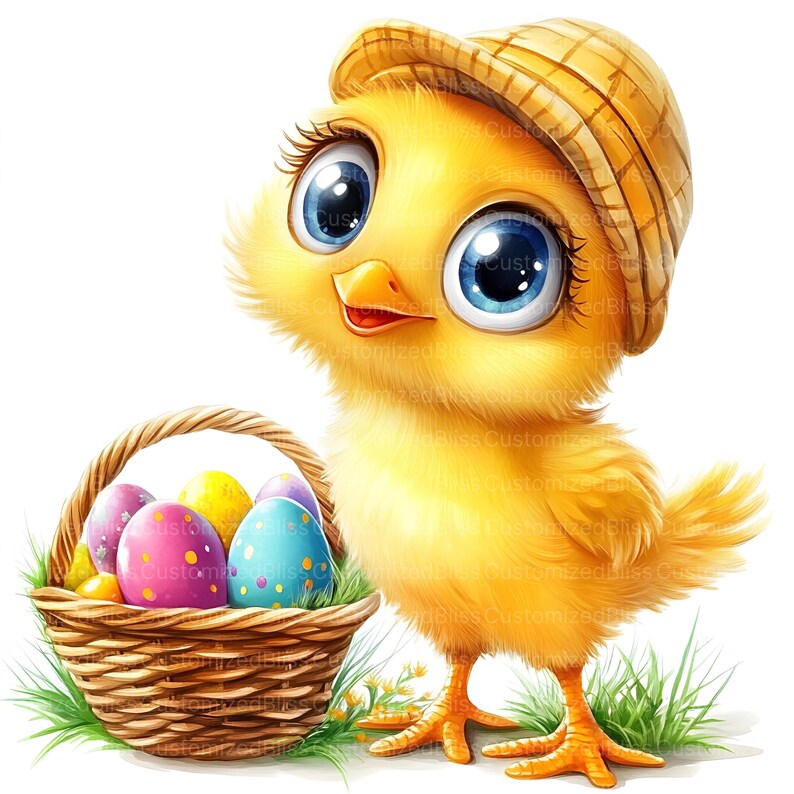 20 Easter Chick Clipart, Easter Clipart, Easter Eggs Clipart, High ...