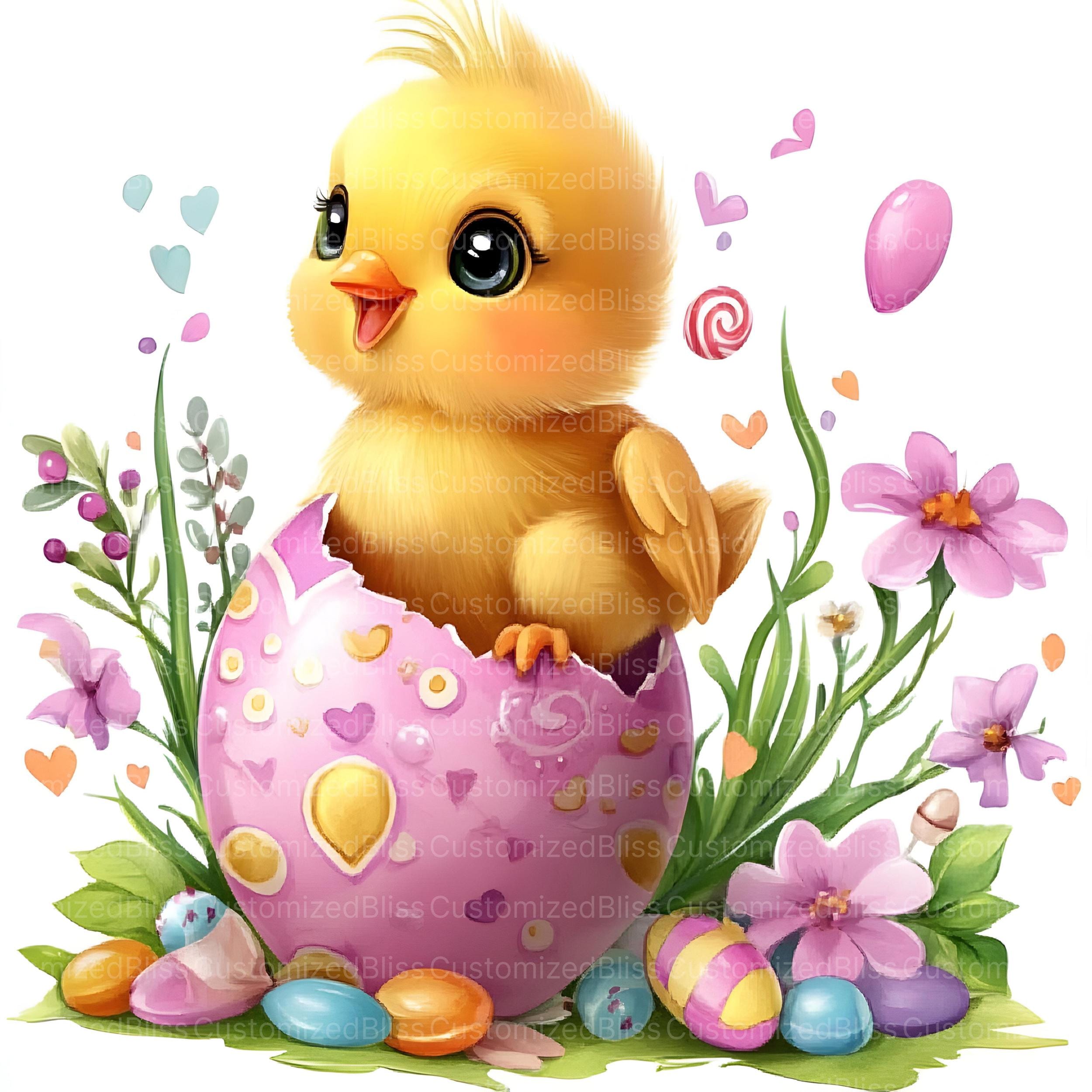 19 Spring Chick Clipart, Egg Clipart, Easter Clipart, Holiday Chick ...