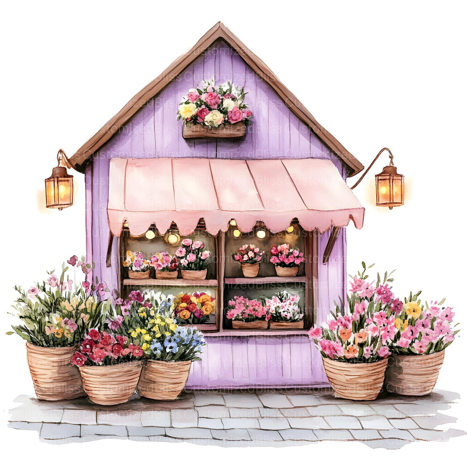 16 Cute Flower Shop Clipart, Cute Floral Shop, High Quality Jpgs ...