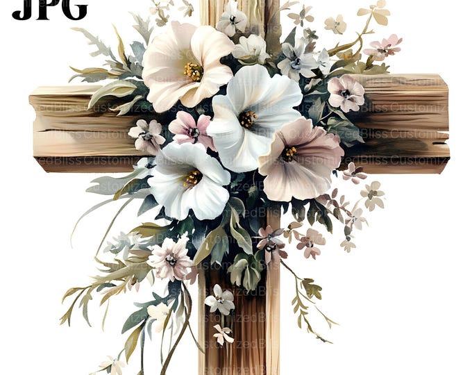 10 X Easter Christian Cross Scenes Clipart Bundle, High Quality JPG ...