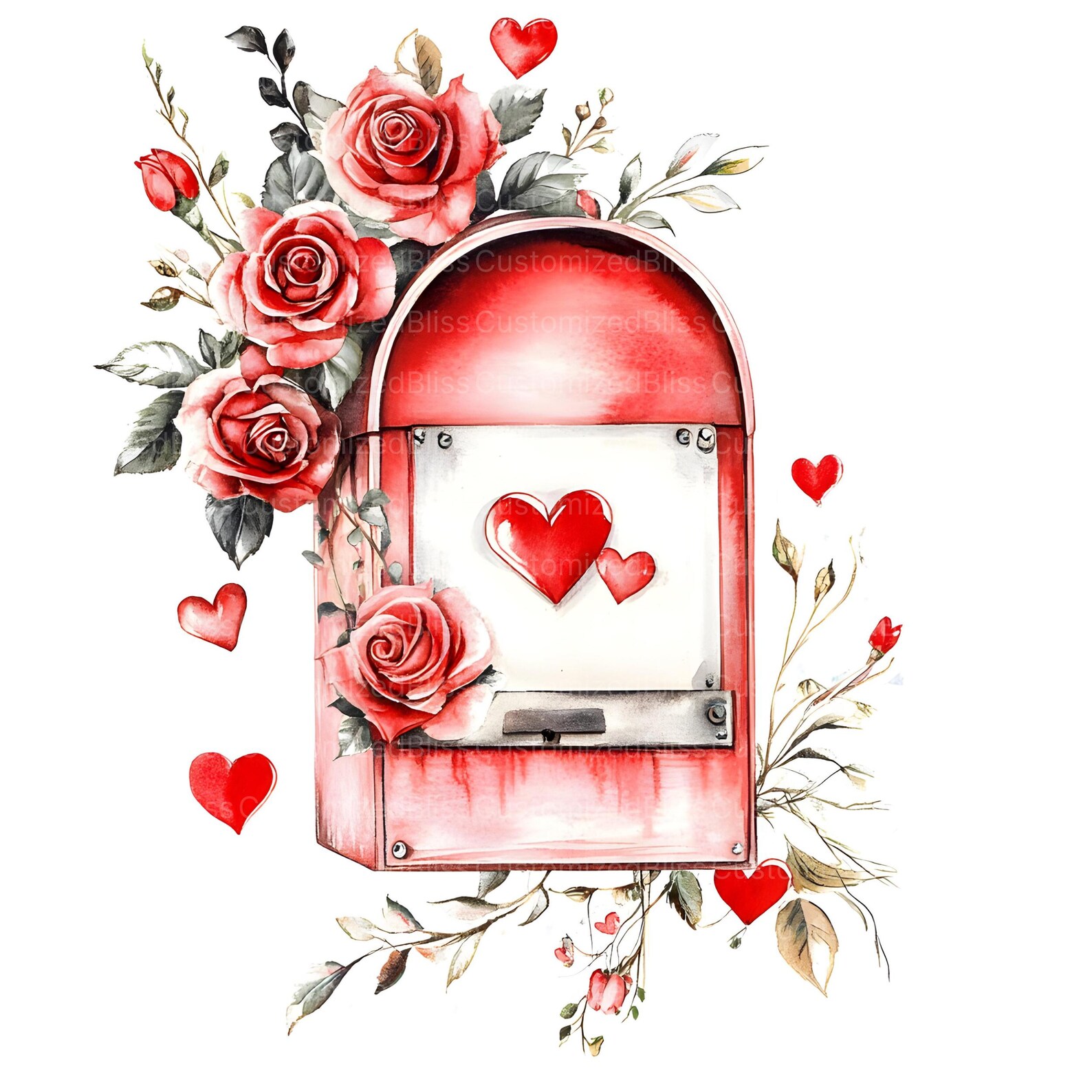 20 Love Letter Postbox Clipart Bundle, Love Clipart, Valentine's Day ...