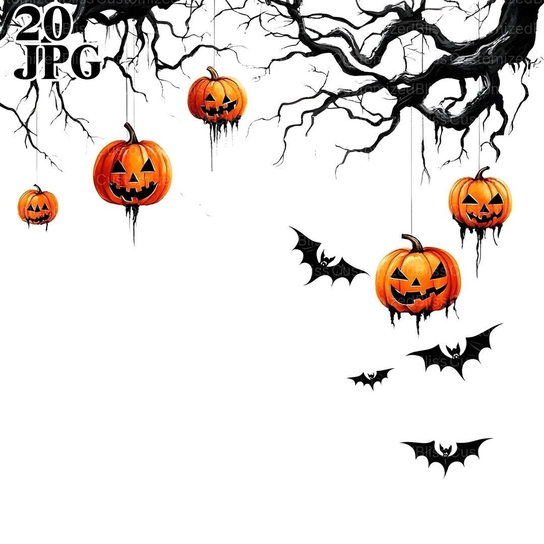 20 Halloween Border Clipart, Halloween Decorations, Halloween Clipart ...