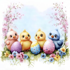 19 Easter Borders, Easter Frames, Chick Clipart, Border Graphics ...