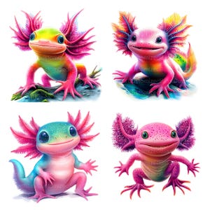 10 Cute Axolotl Clipart, Axolotl Craft, Axolotl Graphic, Axolotl Design ...