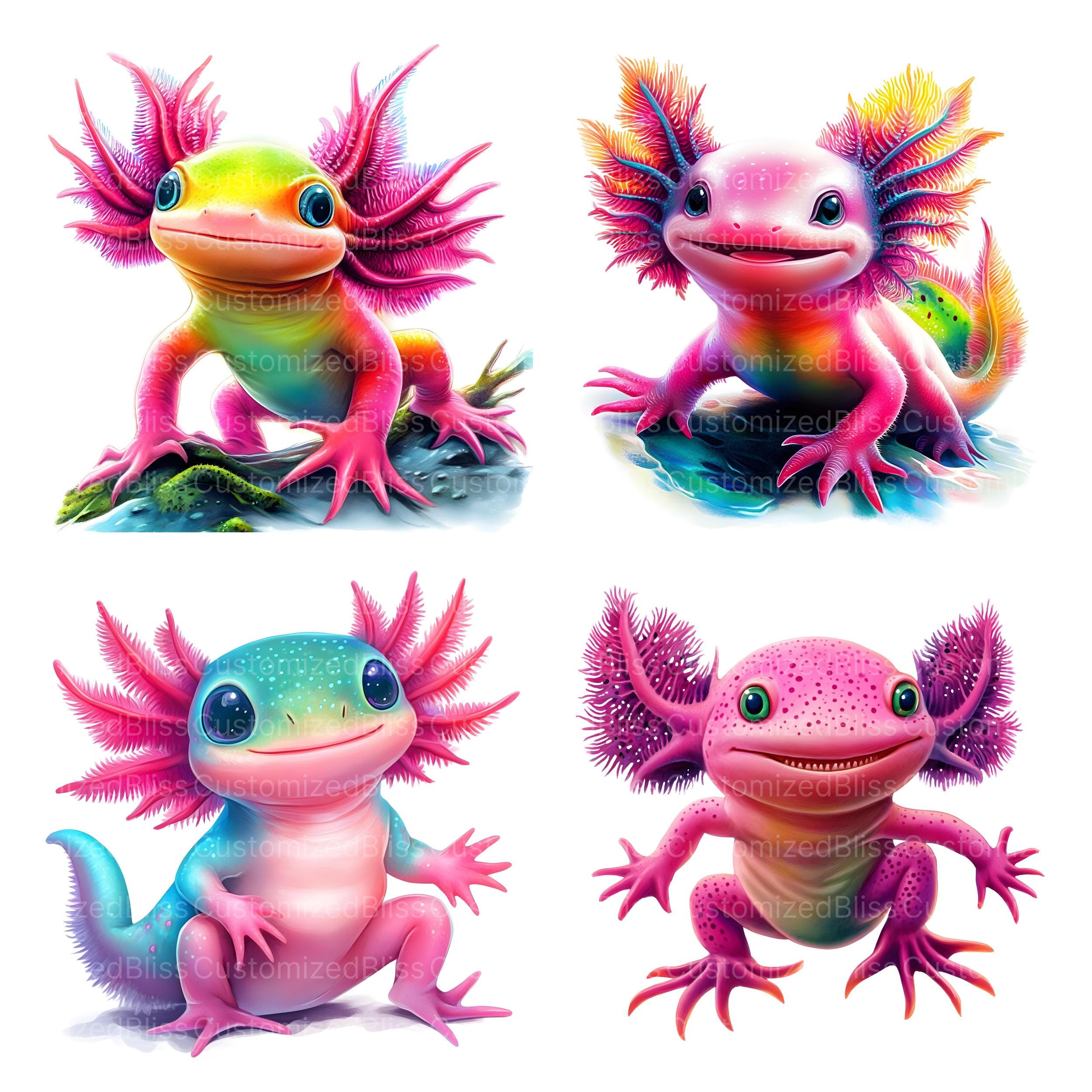 10 Cute Axolotl Clipart, Axolotl Craft, Axolotl Graphic, Axolotl Design ...