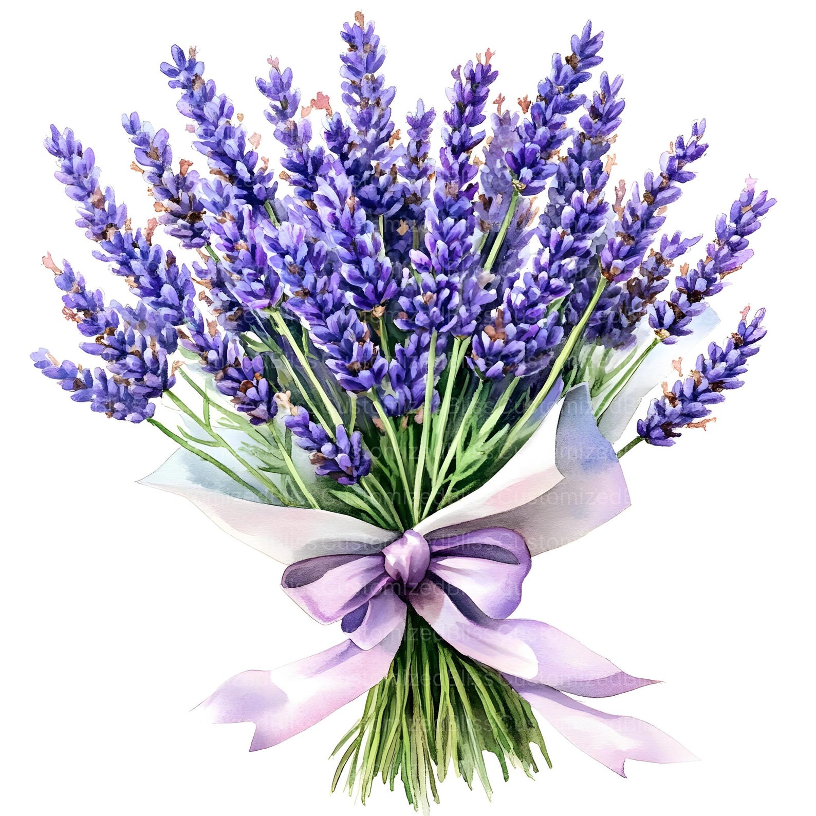 18 Lavender Bouquet Clipart, Lavender Flowers Clipart, High Quality ...