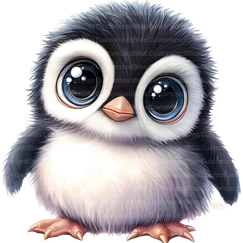 13 Baby Penguin Clipart, Adorable Baby Penguin Clipart Bundle, Penguin ...