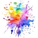 16 Color Splash Clipart, Paint Splash Coloured, Watercolor Splash ...