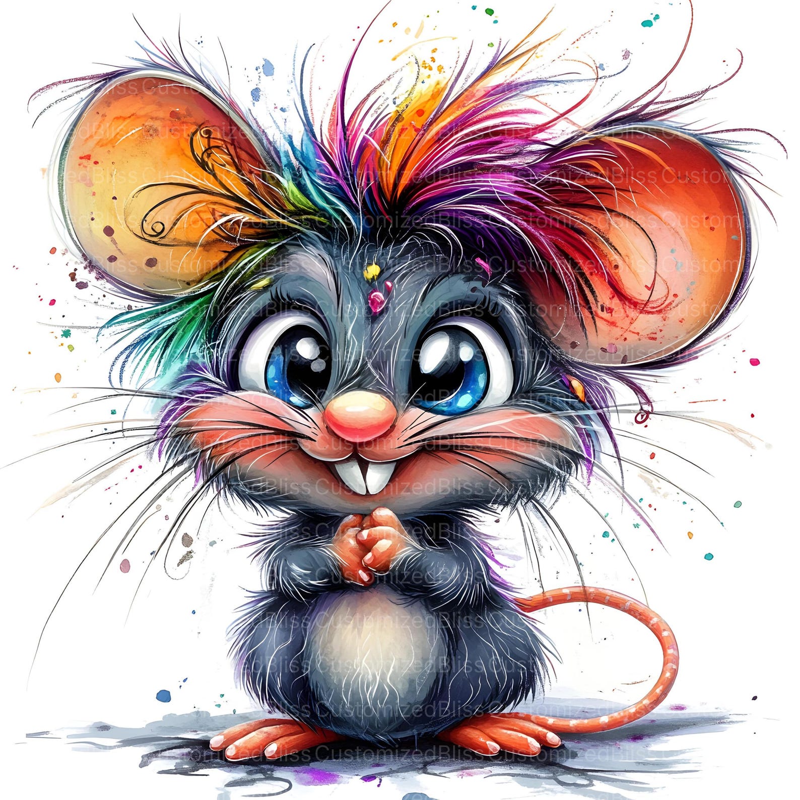 14 Quirky Mouse Clipart, Crazy Mouse, Cute Mouse, Rat Clipart, High ...