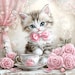 19 Cute Cat, Shabby Chic Kitten, Watercolor Kittens, Cat Clipart ...