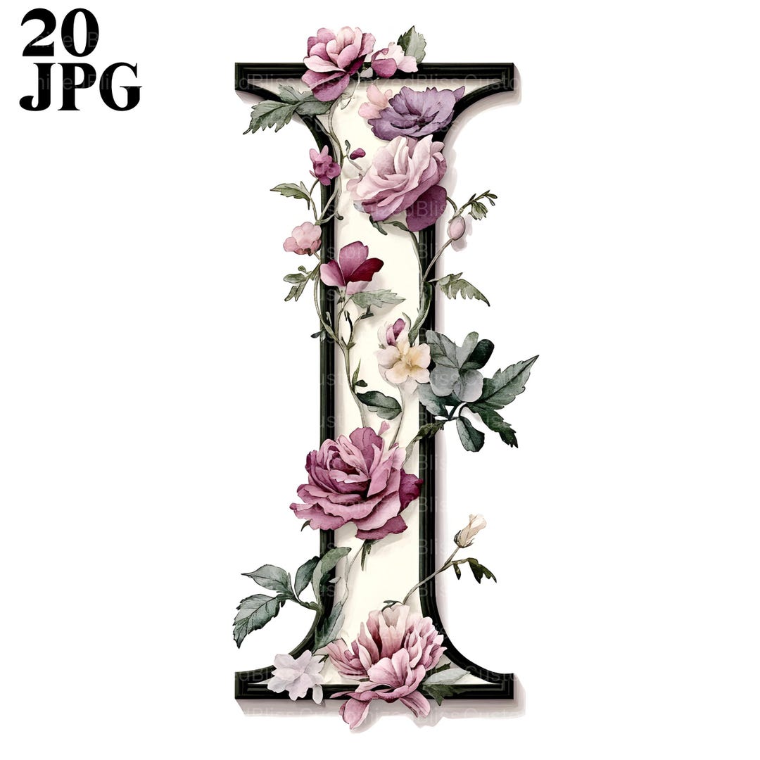 20 Letter I Clipart, Alphabet Print, Alphabet Clipart, High Quality ...