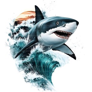 20 Shark Clipart, Ocean Clipart Bundle, Ocean Animal Clipart, Ocean Art ...