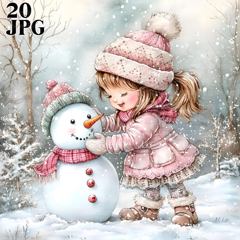 Snowman Building Cards - Etsy