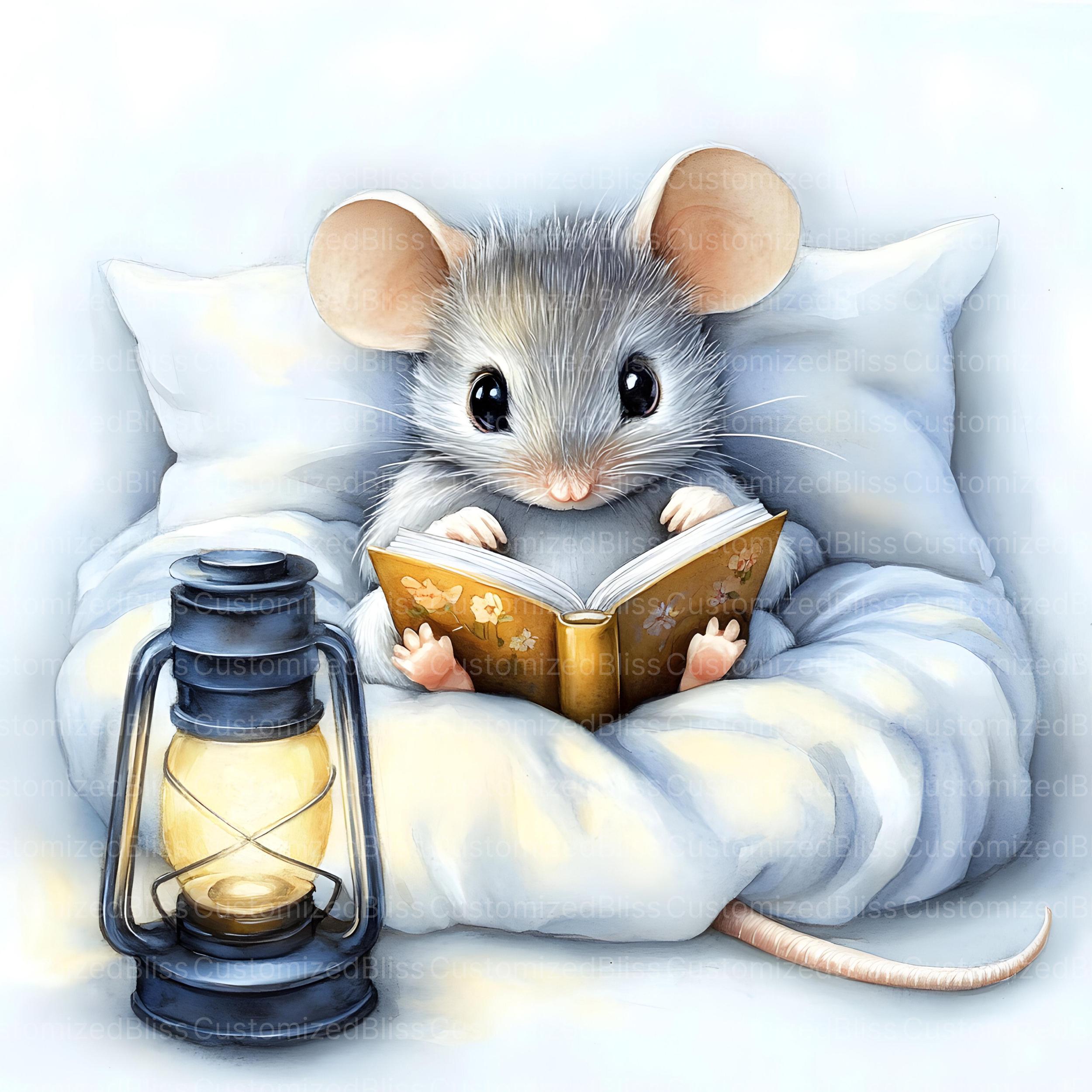 18 Mouse With Books Clipart, Mouse Bedroom, Mouse Clipart, High Quality ...