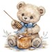 20 Teddy Bear Clipart, Honey Clipart, Nursery Clipart, High Quality ...