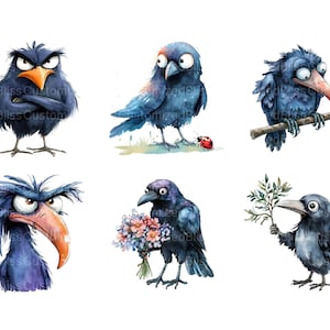 37 Crazy Raven Clip Art, Raven PNG, Funny Bird Clipart, Bird PNG ...