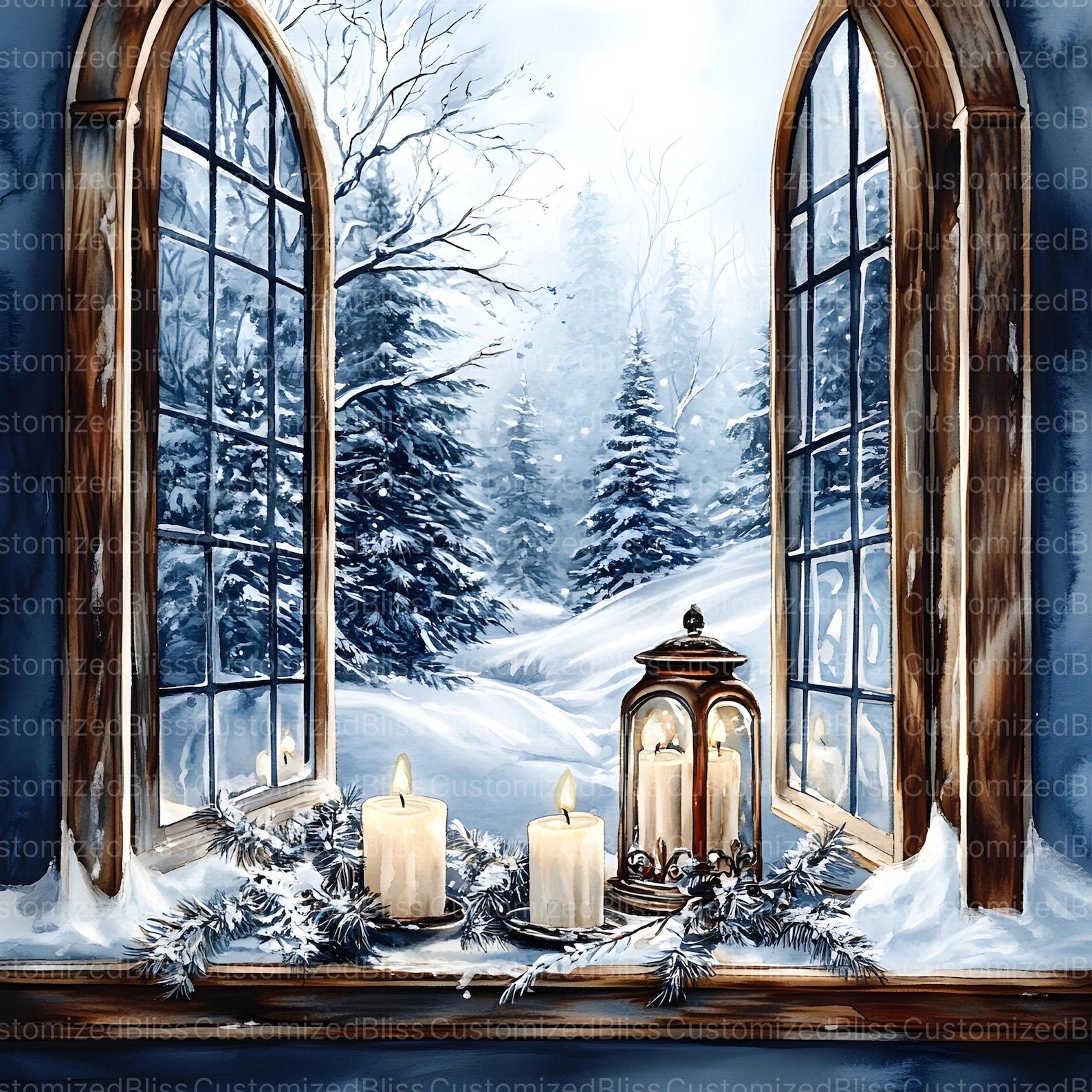 20 Christmas Clipart, Winter Clipart, Xmas Clipart, Snowy Clipart, High ...