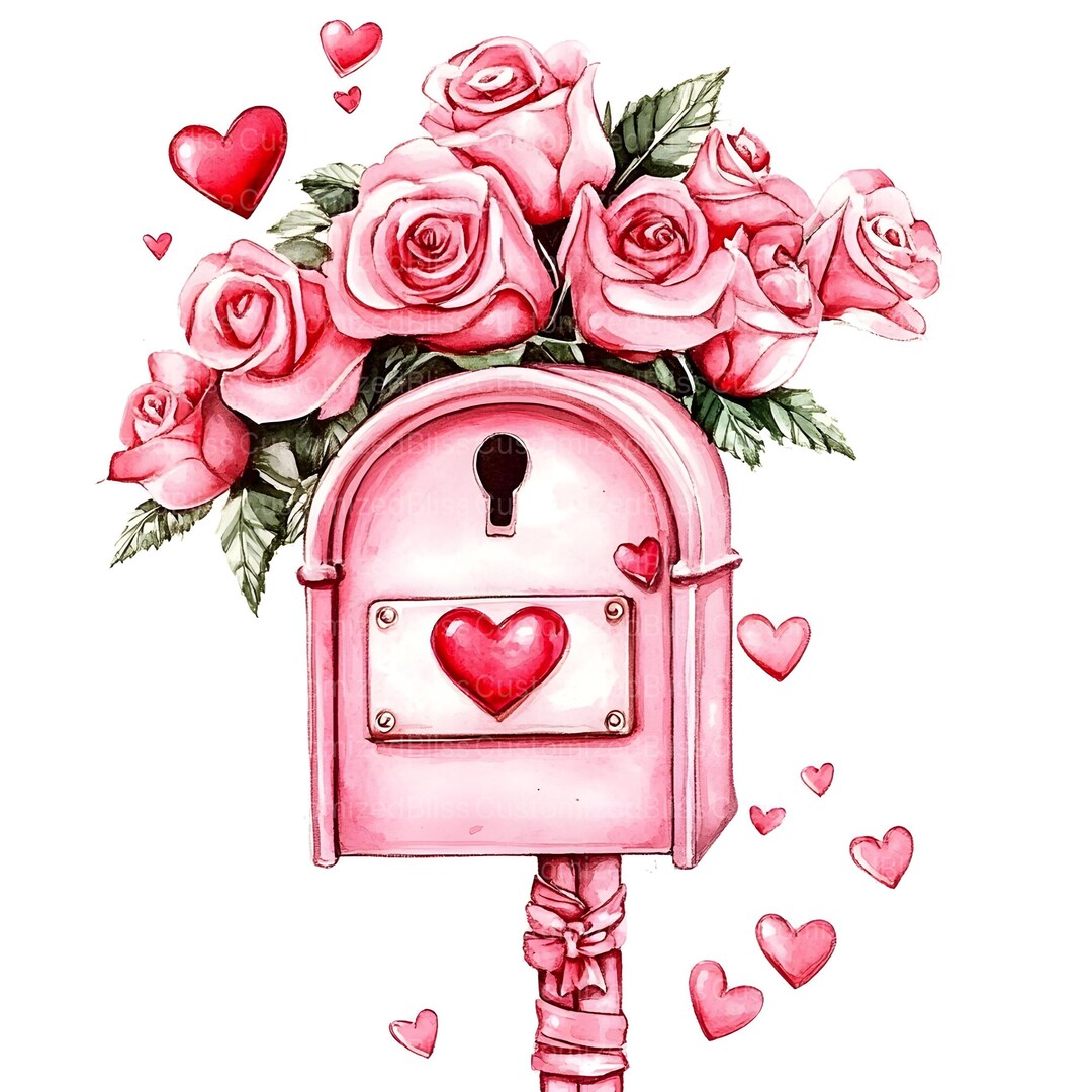 20 Love Letter Postbox Clipart Bundle, Love Clipart, Valentine's Day ...