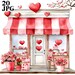Cute Romantic Valentine's Day Shop Clipart Bundle, 20 High Quality ...