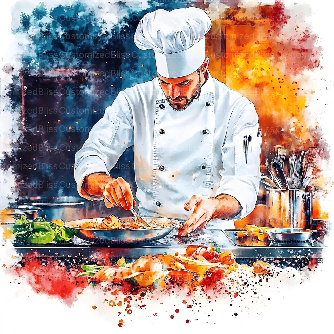 Cooking Chef Clipart, Cooking Clipart, Kitchen Clipart, Food Clipart ...