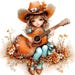 13 Country Music Clipart, Cowgirl Clipart, Western Clipart, Guitar ...