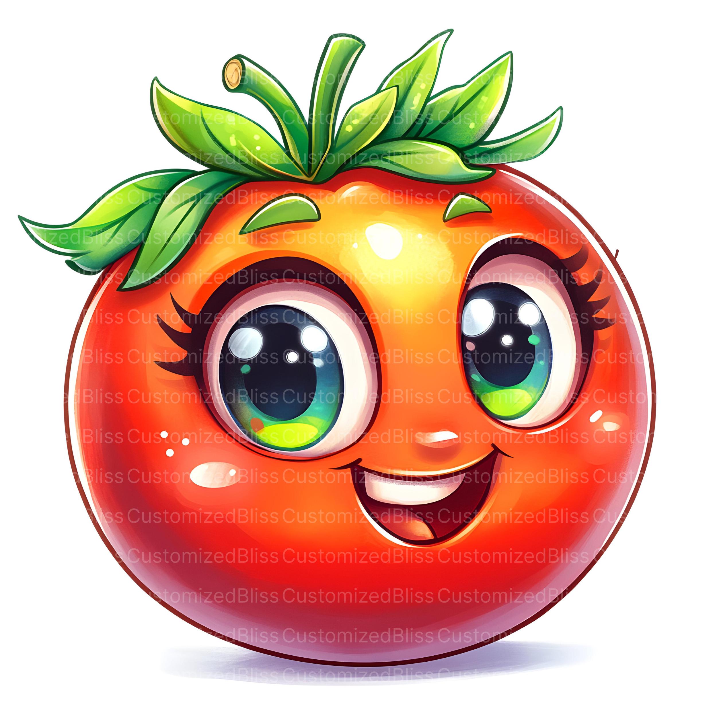 15 Cute Tomato Clipart Bundle, Tomato Artwork, Tomato Illustrations ...