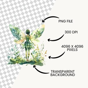 Forest Fairy Clipart, Green Fairies Clipart, Fairy PNG, Fairy ...