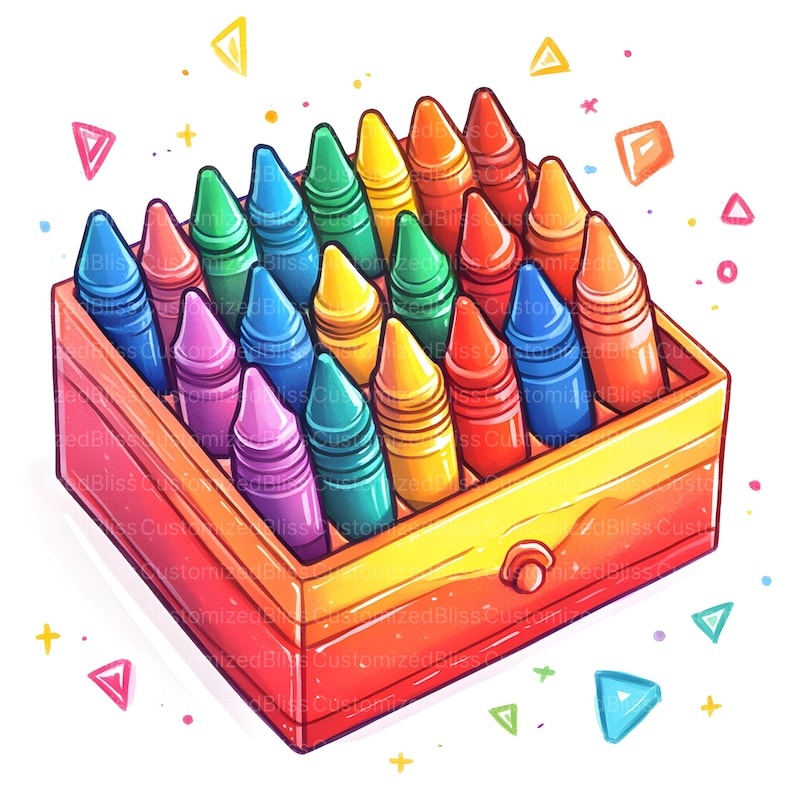 15 Crayon Box Clipart, Crayon Clipart, Colorful Clipart, School Clipart ...