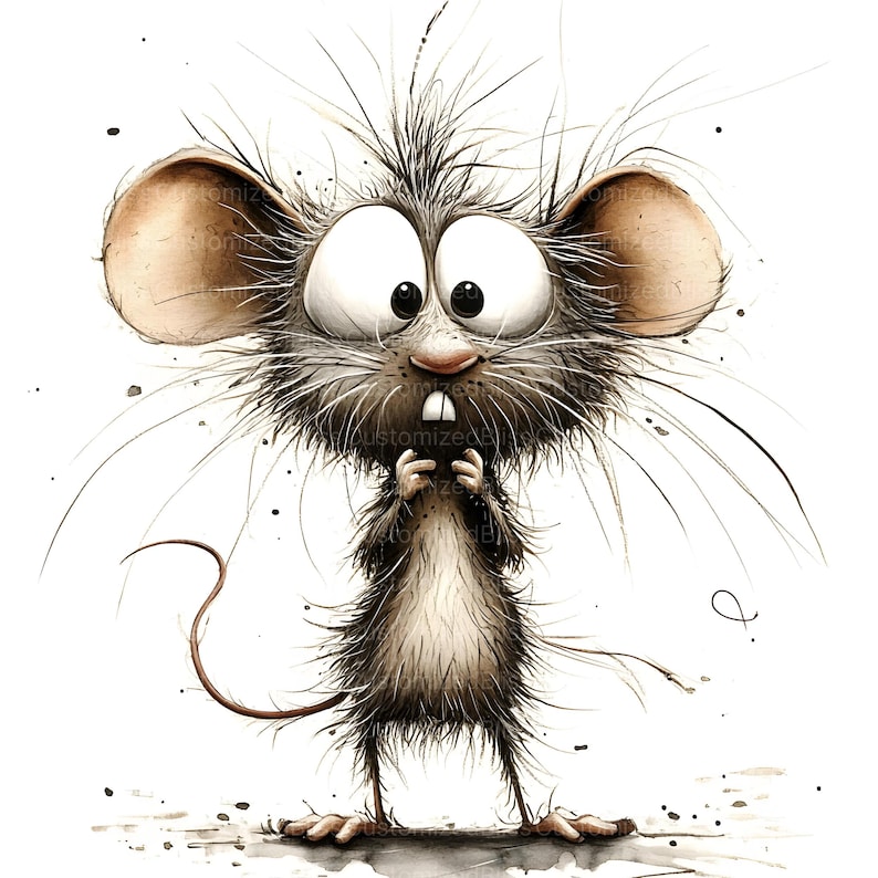 13 Funny Mouse Clipart, Goofy Cartoon Mouse, Crazy Mouse, Mice Clipart ...
