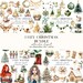 Christmas Clipart Bundle, Cozy Christmas PNG, Watercolor Christmas ...