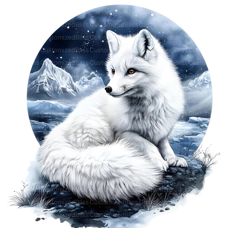 15 Arctic Fox Clipart, Snowy Fox, Fox Printable, Arctic Wildlife ...
