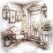 Clip art de entrada victoriana, 20 archivos JPG de alta calidad, Shabby ...