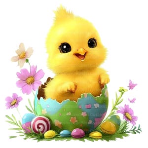 19 Spring Chick Clipart, Egg Clipart, Easter Clipart, Holiday Chick ...