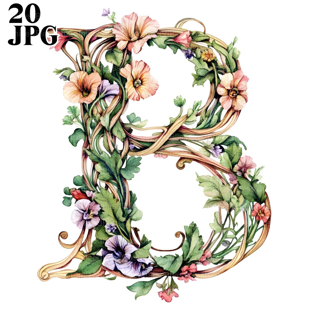 20 Letter B Clipart, Capital Letter B, Alphabet Clipart, Alphabet Print ...