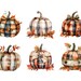 Plaid Pumpkin Clipart, 10 High Quality PNG, Pumpkins Clipart Png ...