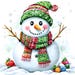 19 Watercolor Snowman Clipart Bundle, Cute Snowman, Holiday Clipart ...